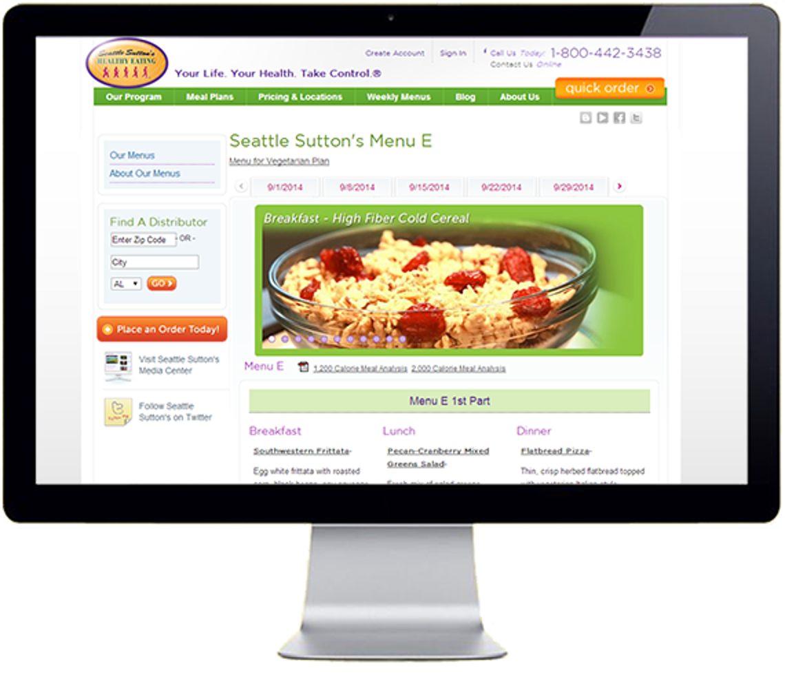 Seattle Sutton's Healthy Eating Web Development Case Study | Marcel Digital