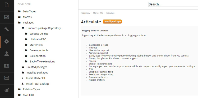 How to Set Up An Articulate Blog Package to An Existing Umbraco Layout | Marcel Digital