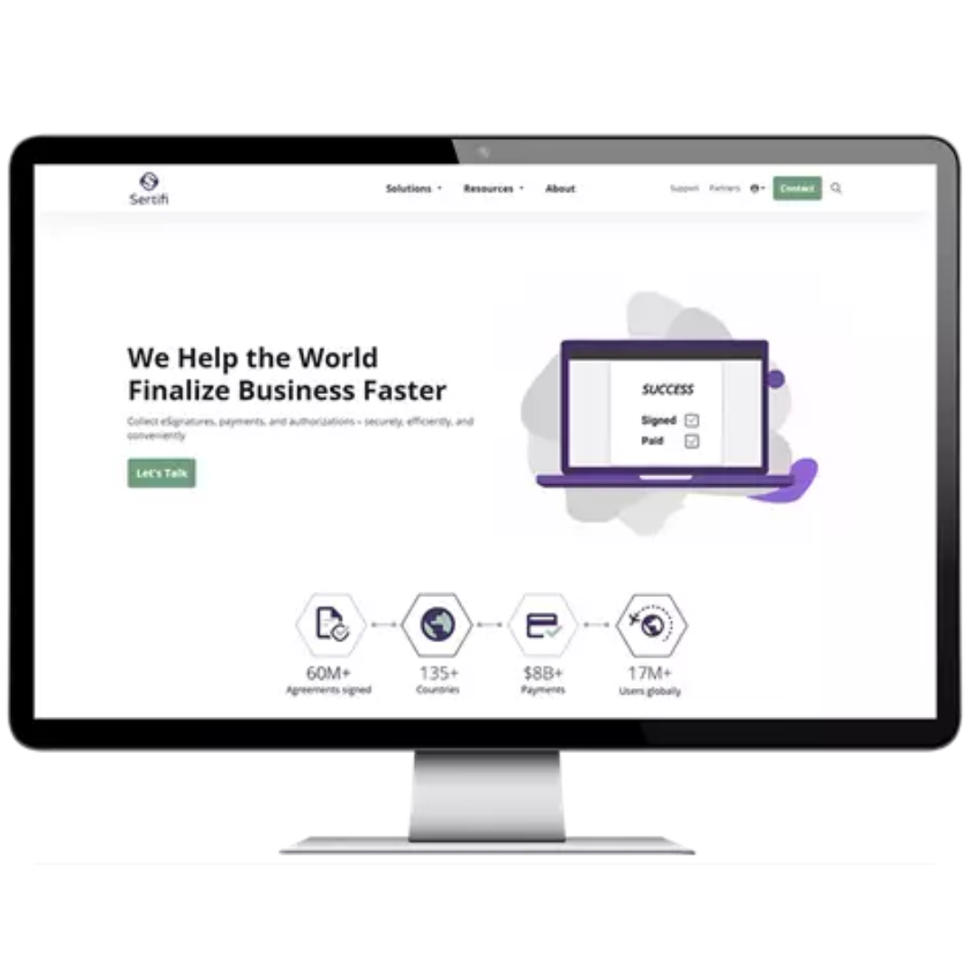 Sertifi Web Development Case Study | Marcel Digital