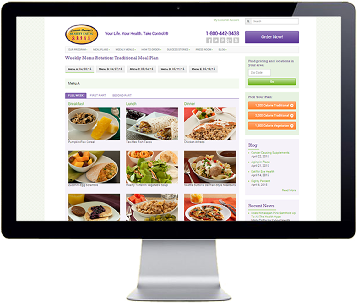 Seattle Sutton's Healthy Eating Web Development Case Study | Marcel Digital